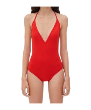 Bottega Veneta Deep V-neck One-piece Swimsuit
