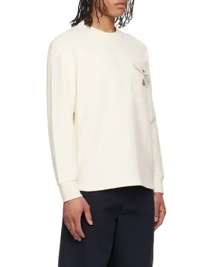 Moncler Logo Patch Chest Pocket Crewneck Sweatshirt