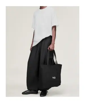 Y3 Logo Printed Tote Bag