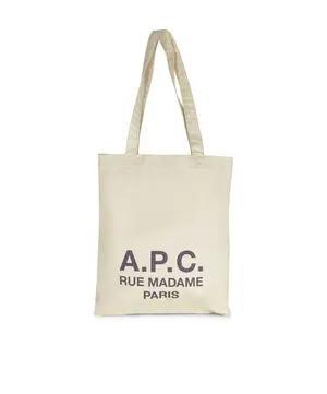A.p.c. Madame 2.0 Logo Tote Bag - White