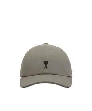 AMI Paris Embroidered Logo Baseball Cap - Gray