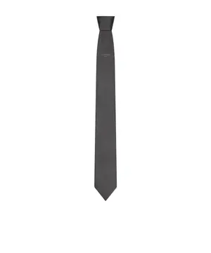 Givenchy Paris Silk Jacquard Tie - Medium Gray