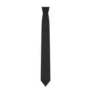 Givenchy Paris Silk Jacquard Neck Tie - Black