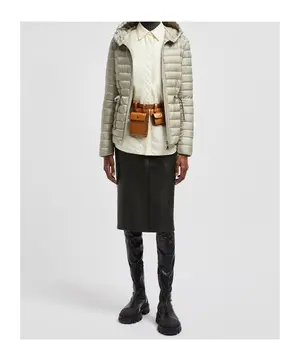 Moncler Raie Short Down Jacket - Light Gray