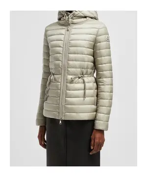 Moncler Raie Short Down Jacket - Light Gray