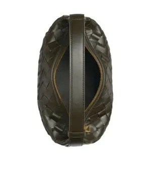 Bottega Veneta Wallace Woven Shoulder Bag - Khaki