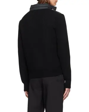 Moncler Logo Patch Padded Cardigan