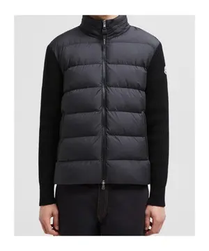 Moncler Logo Patch Padded Cardigan