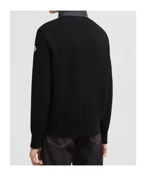 Moncler Logo Patch Padded Cardigan