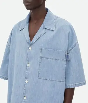 Bottega Veneta Light Bleached Denim Shirt