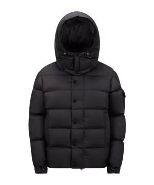 Moncler Maya 70 Hooded Short Puffer Jacket - Black