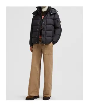 Moncler Maya 70 Hooded Short Puffer Jacket - Black