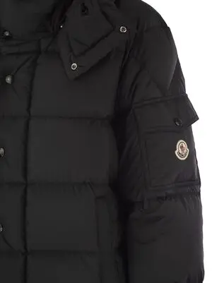 Moncler Maya 70 Hooded Short Puffer Jacket - Black