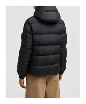 Moncler Maya 70 Hooded Short Puffer Jacket - Black