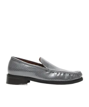 Acne Studios Leather Loafers - Grey