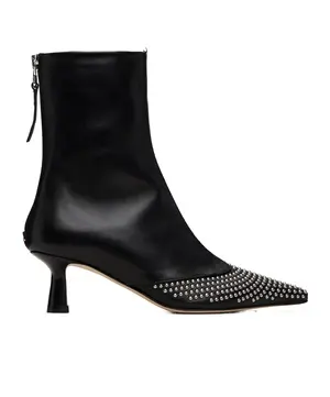 AeydĒ Sila Mini Stud Leather Boots