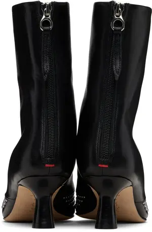 AeydĒ Sila Mini Stud Leather Boots