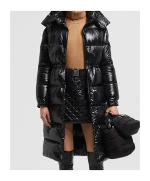 Moncler Cavettaz Hooded Long Padded Jacket