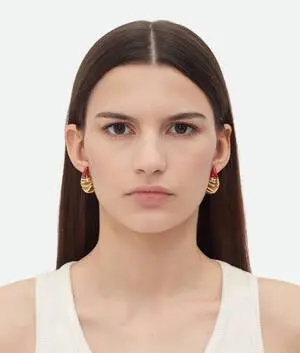 Bottega Veneta Drop Earrings - Yellow