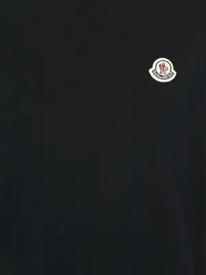 Moncler 3 Packs Logo Patch Crewneck T-shirt - Black