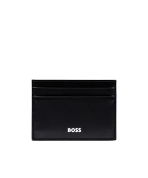 Hugo Boss Logo Lettering Card Holder - Black