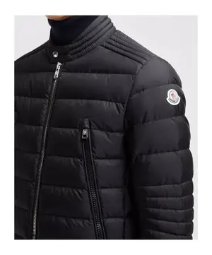 Moncler Amiot Down Biker Jacket
