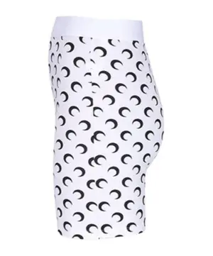 MARINE SERRE Crescent Printed Mini Shorts