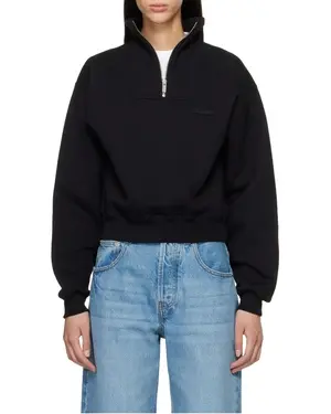 Jacquemus Grosgrain Zipped-rollneck Sweatshirt