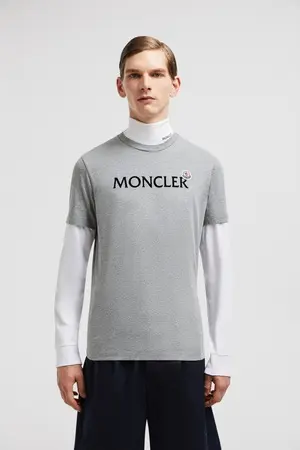 Moncler Logo Flocked T-shirt