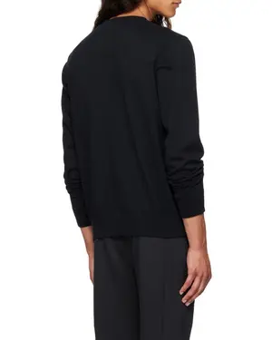 Moncler Logo Embroidered Long-sleeved Sweater
