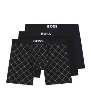 Hugo Boss Striped Boxer Briefs - Black