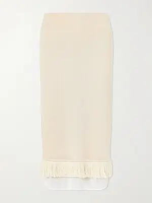 Bottega Veneta Silk Double Knit Skirt