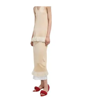 Bottega Veneta Silk Double Knit Skirt