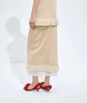 Bottega Veneta Silk Double Knit Skirt