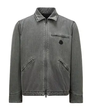 Moncler Acate Padded Denim Shirt Jacket