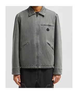 Moncler Acate Padded Denim Shirt Jacket
