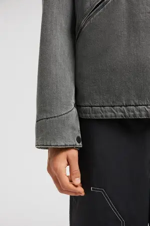 Moncler Acate Padded Denim Shirt Jacket