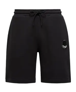 Moncler Logo Patch Drawstring Shorts - Black