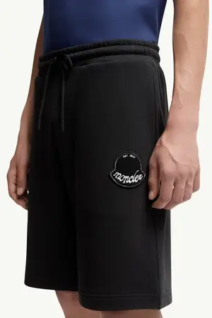 Moncler Logo Patch Drawstring Shorts
