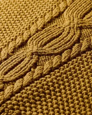 Saint Laurent Wool Knit Scoop-neck Sweater - Ocre