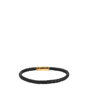 TOM FORD Logo-engraved Braided Leather Bracelet