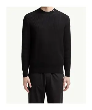 Moncler Logo Patch Crewneck Jumper
