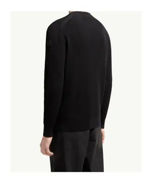 Moncler Logo Patch Crewneck Jumper