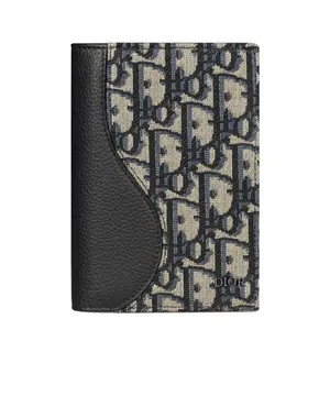 Dior Saddle Passport Cover - Black