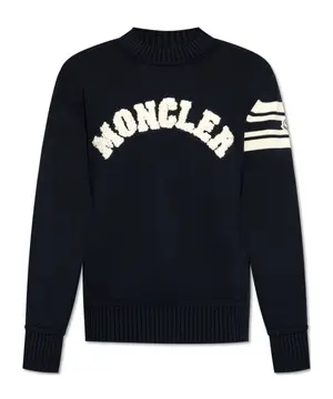 Moncler Logo Detailed Crewneck Jumper