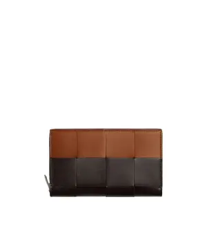 Bottega Veneta Cassette Zip Around Wallet - Black