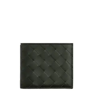 Bottega Veneta Intrecciato Bi-fold Wallet - Black