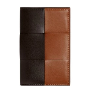 Bottega Veneta Cassette Flap Card Case - Brown