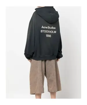 Acne Studios Long-sleeved Hooded Sweatshirt