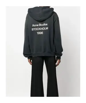 Acne Studios Long-sleeved Hooded Sweatshirt